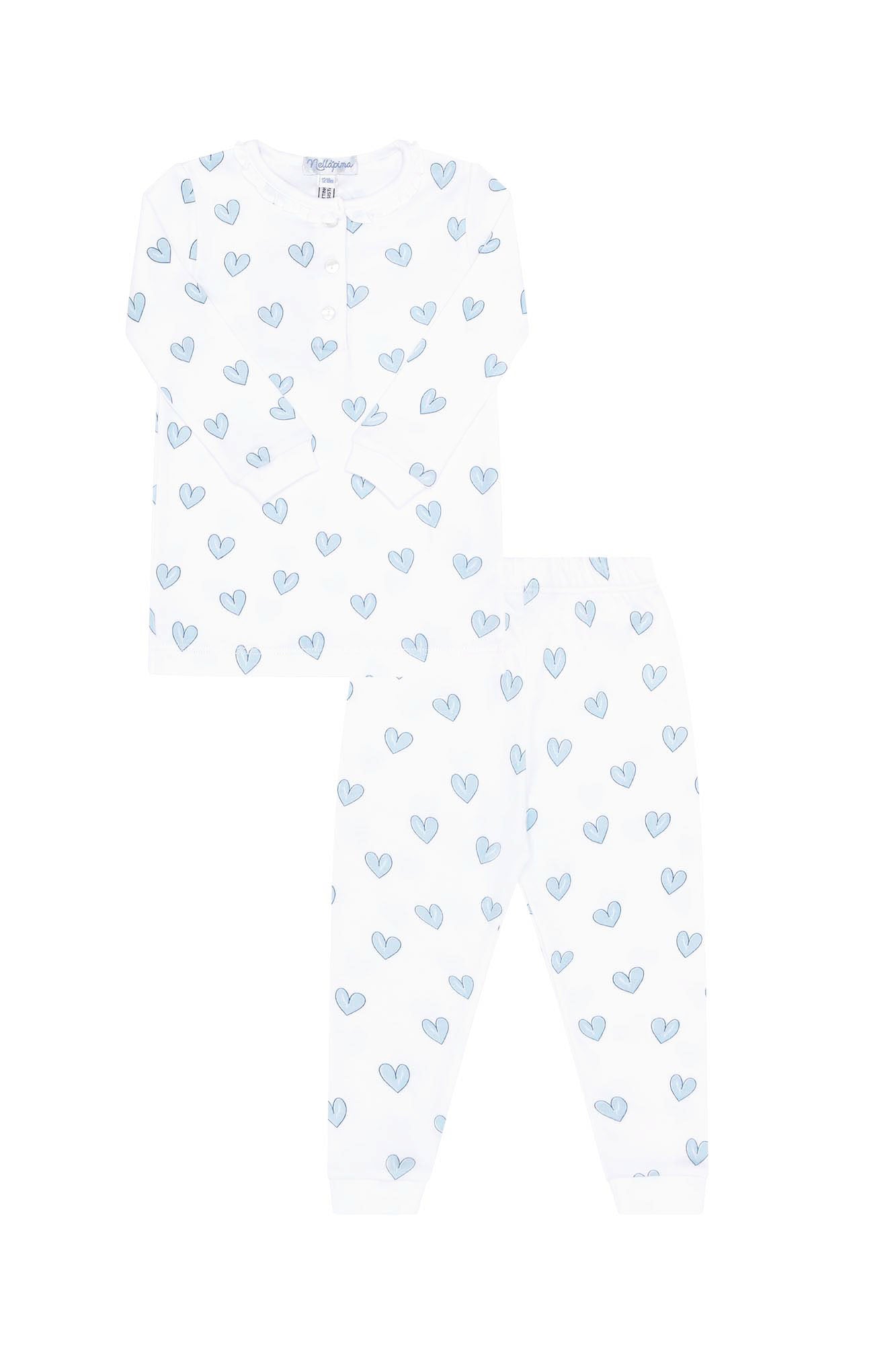 Blue Heart Print Pajama – Nellapima